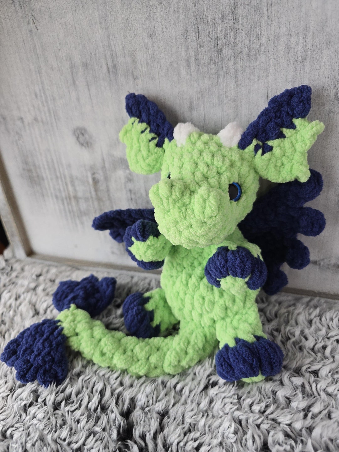 Ready to Ship - Baby Dragon Snuggler - Handcrafted Tiny Dragon Plushie ...