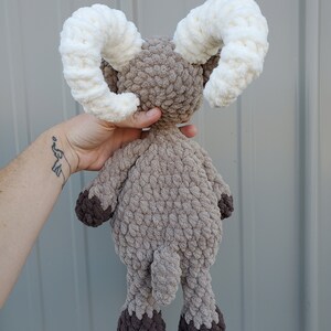 Bighorn Sheep Snuggler - Plush Ram Emotional Support Lovey Unstuffed ...