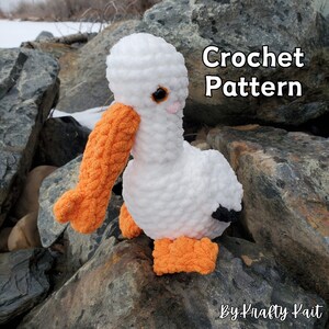Crochet PATTERN: White Pelican Plushie - Etsy