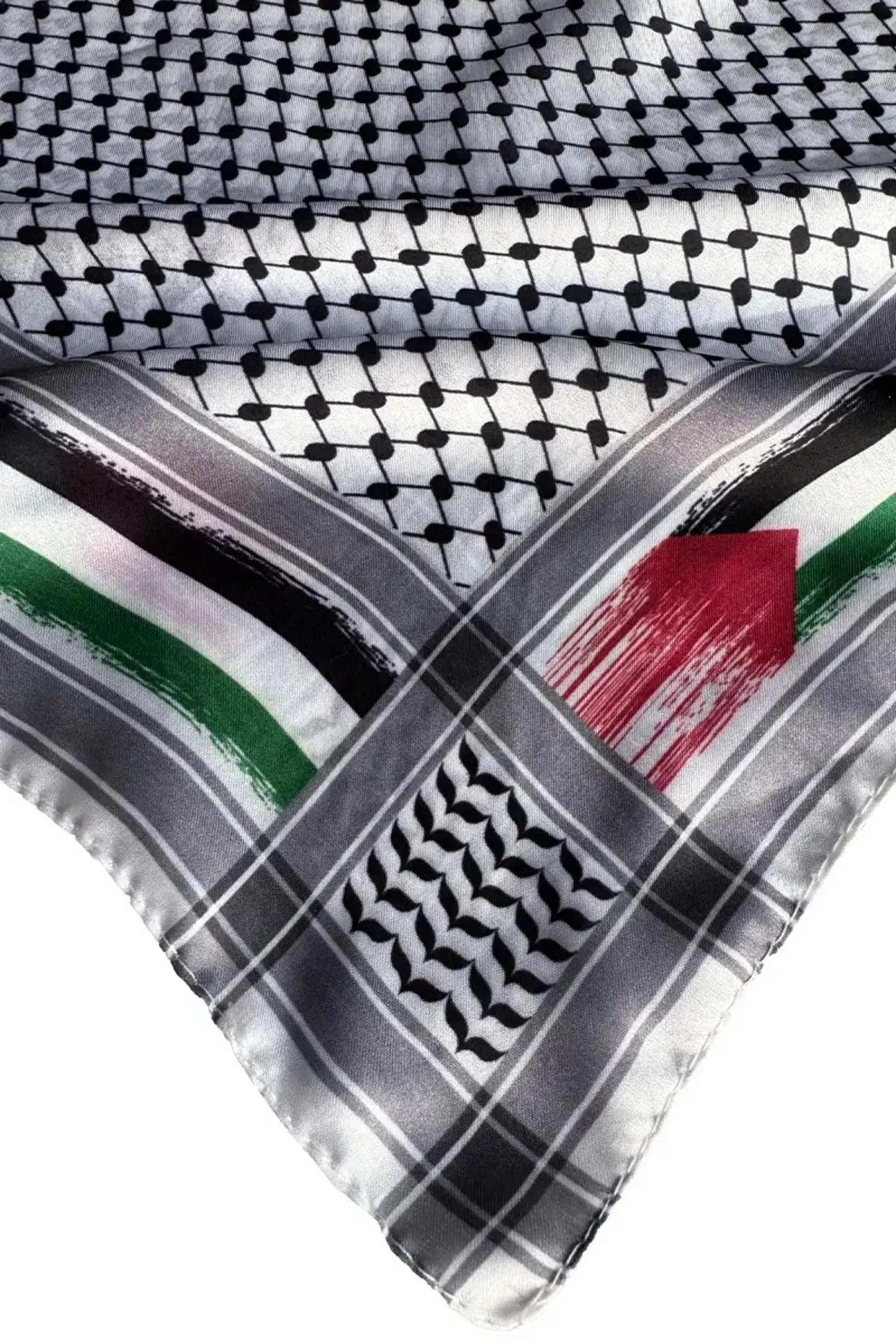 Keffiyeh Pattern Palestine Flag Scarf Shawl - Etsy