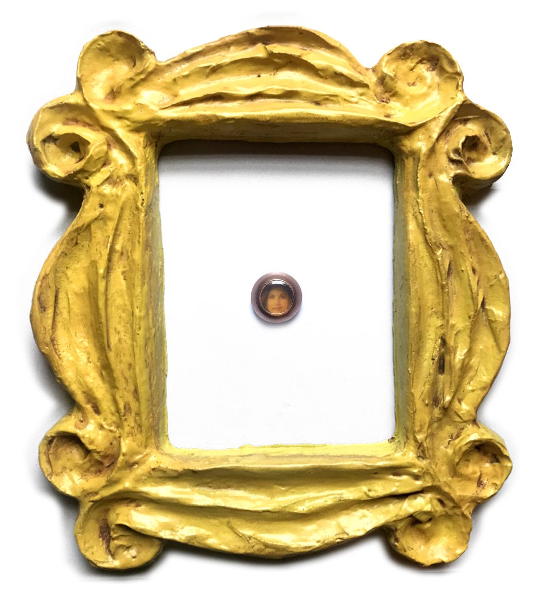 Friends Tv Show Monica's Door Peephole Yellow Picture Frame Memorabilia ...