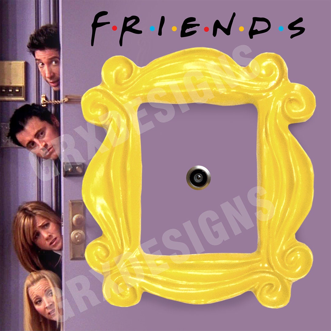 Friends Tv Show Monica's Door Peephole Yellow Picture Frame Memorabilia ...