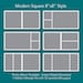 8x8 Photo Album Template - Modern Square Style - Instant Download Adobe ...