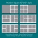10x10 Photo Album Template - Modern Square Style - Instant Download ...