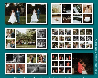 8x8 Photo Album Template - Modern Square Style - Instant Download Adobe ...