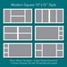 10x10 Photo Album Template - Modern Square Style - Instant Download ...