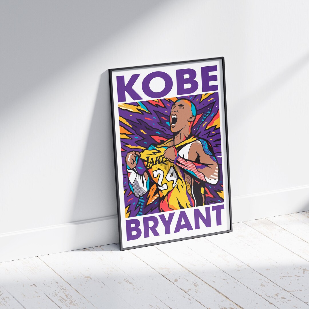 Kobe Bryant Pop Wall Poster Tribute to a Basketball Legend - Etsy