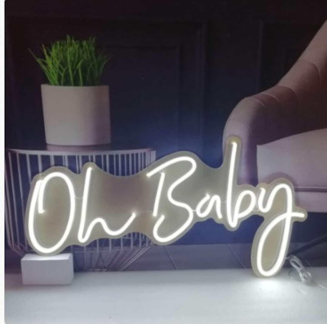 Oh Baby LED Neon Sign , Neon Sign, Baby Announcement , Gender Reveal , Custom LED Neon Sign - Etsy