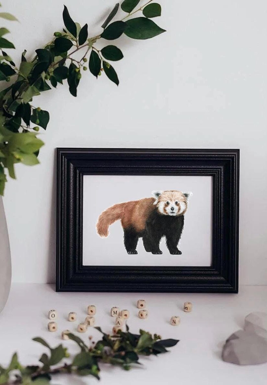 Red Panda Watercolor Painting - Etsy