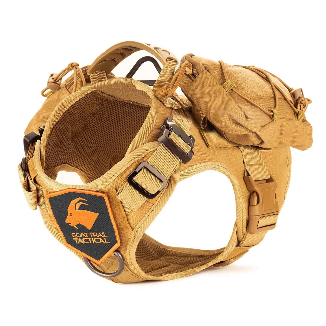 Tactical Dog Harness With Pouches, Dog Packs, Dog Saddle With Pockets ...