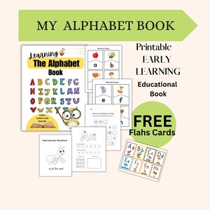 Alphabet Book Printable Early Learning Letters Alphabet Pdf Download ...