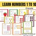 Numbers 1 to 10 Printable Worksheet Students Learning Educational ...