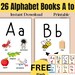 Alphabet Book Printable Download Classroom Letters Book Preschool Early ...