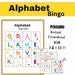 Alphabet Bingo Printable Letters Play Bingo Download ABC Print ...