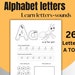 Alphabet Letters A to Z Printable and Downloadable, Learn, Write, Trace ...