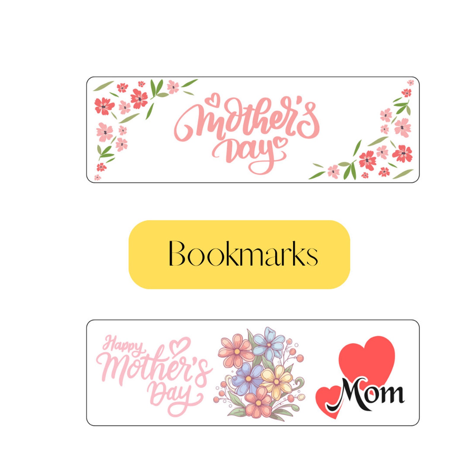 Mother's Day Printable Bookmark Gift for Her Mom's Day School Mom ...