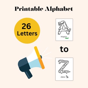 My Alphabet Book Printable Kids Early Learning Download Alphabet ...