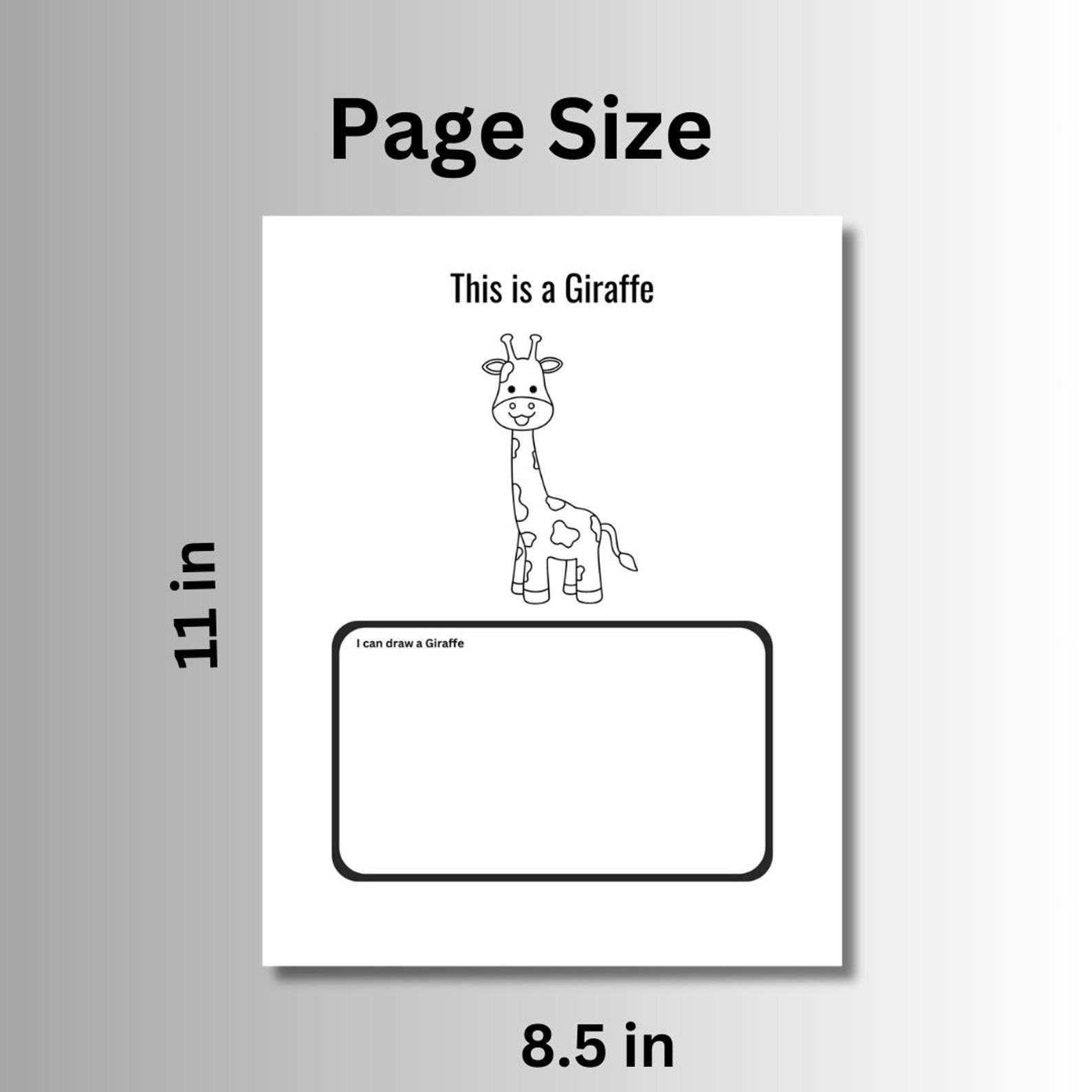 Zoo Animals Book Printable Coloring Book Animals Digital Zoo Book ...