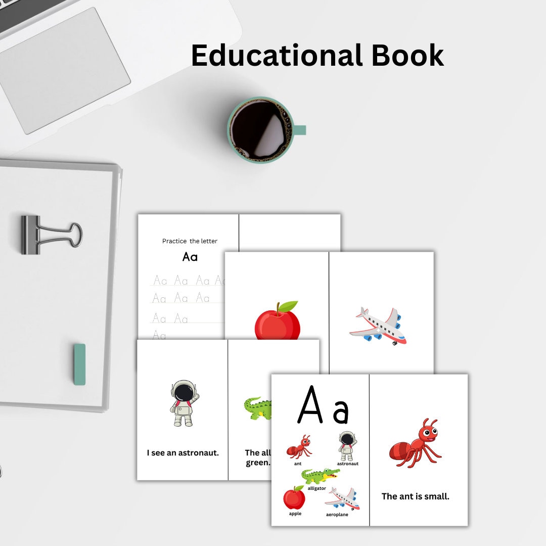 Letter Aa Printable Educational Book Kindergarten Print Letter ...