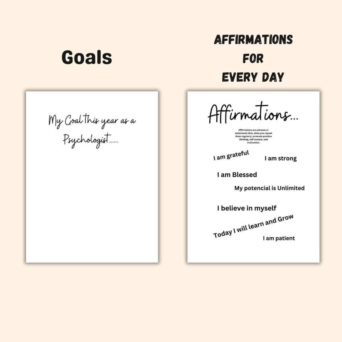 Psychologist Planner Printable Weekly Planner Educational Planner Print ...