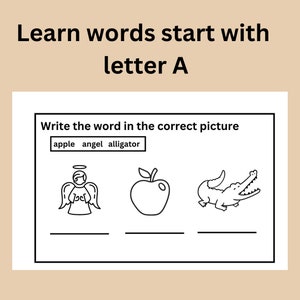 Letter Aa Printable Worksheet: Homeschool Kindergarten Digital Letters ...