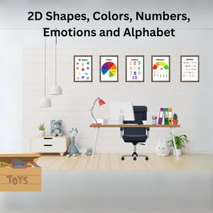 Educational Posters: Alphabet, Numbers, Shapes, Colors (digital ...