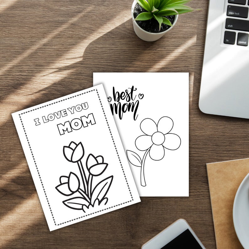 Mother's Day Coloring Pictures Kids Craft Mother's Gift Printable ...