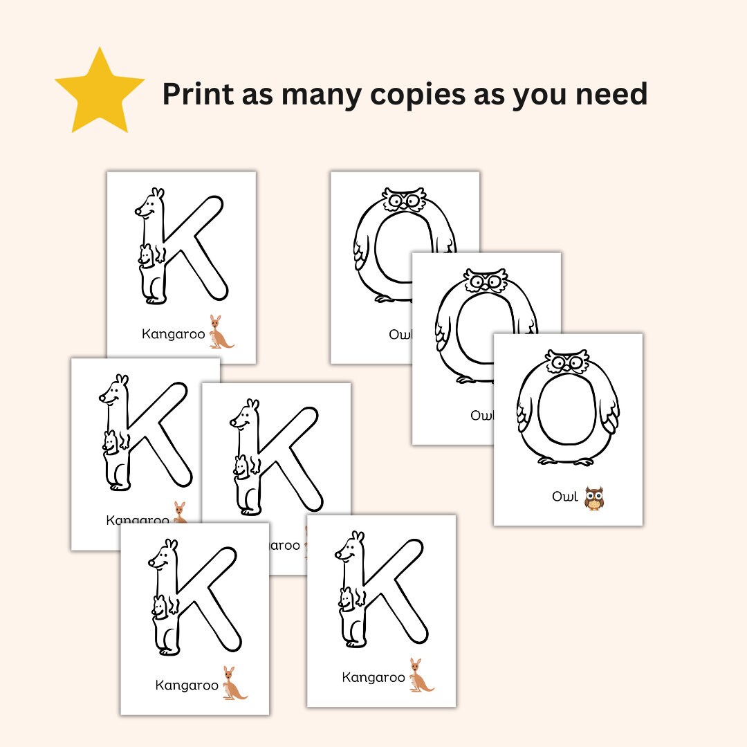 My Alphabet Book Printable Kids Early Learning Download Alphabet ...