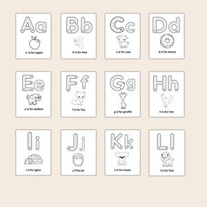 Alphabet Printable Letters Worksheet Trace, Color and Read Small ...