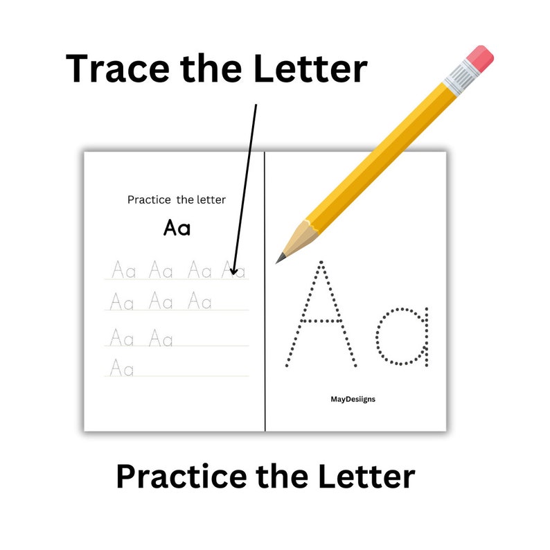 Alphabet Book Printable Download Classroom Letters Book Preschool Early ...