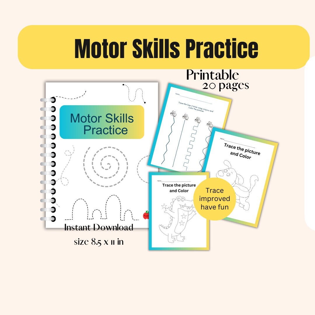 Tracing Worksheet Motor Skills Practice Students Printable Worksheet ...
