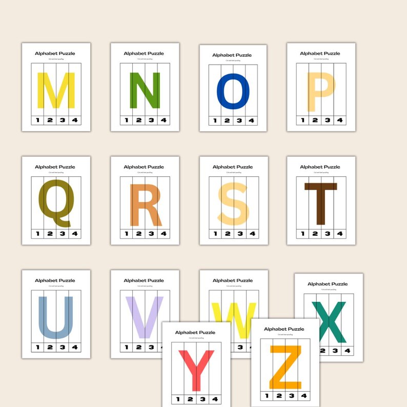 Alphabet Puzzle Worksheet: ABC Printable for Preschool Letters ...