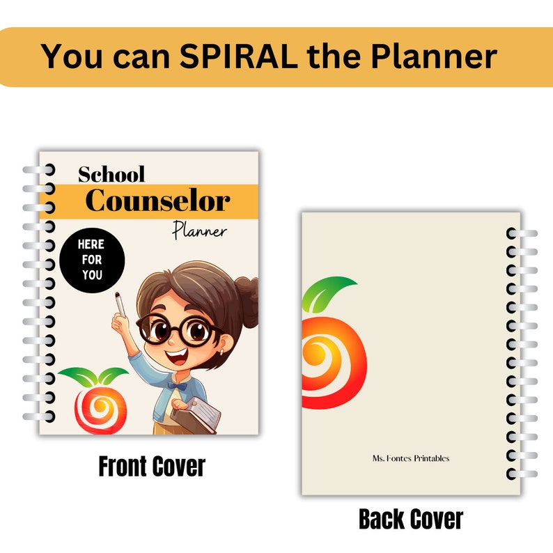 Counselor Printable Planner Digital School Counselor Weekly Planner ...