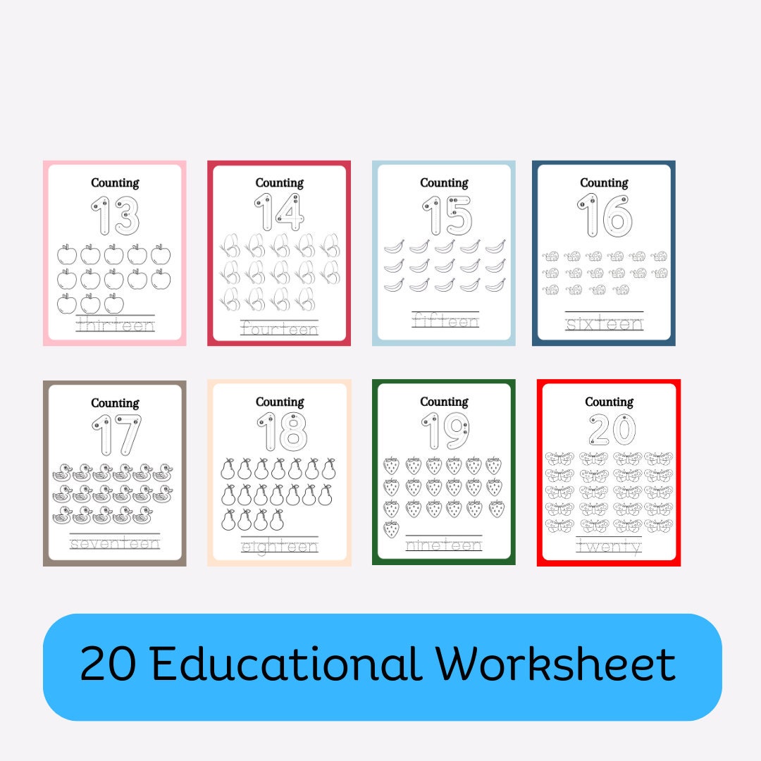 Digital Numbers Worksheet Download Tracing Numbers Print Learning ...