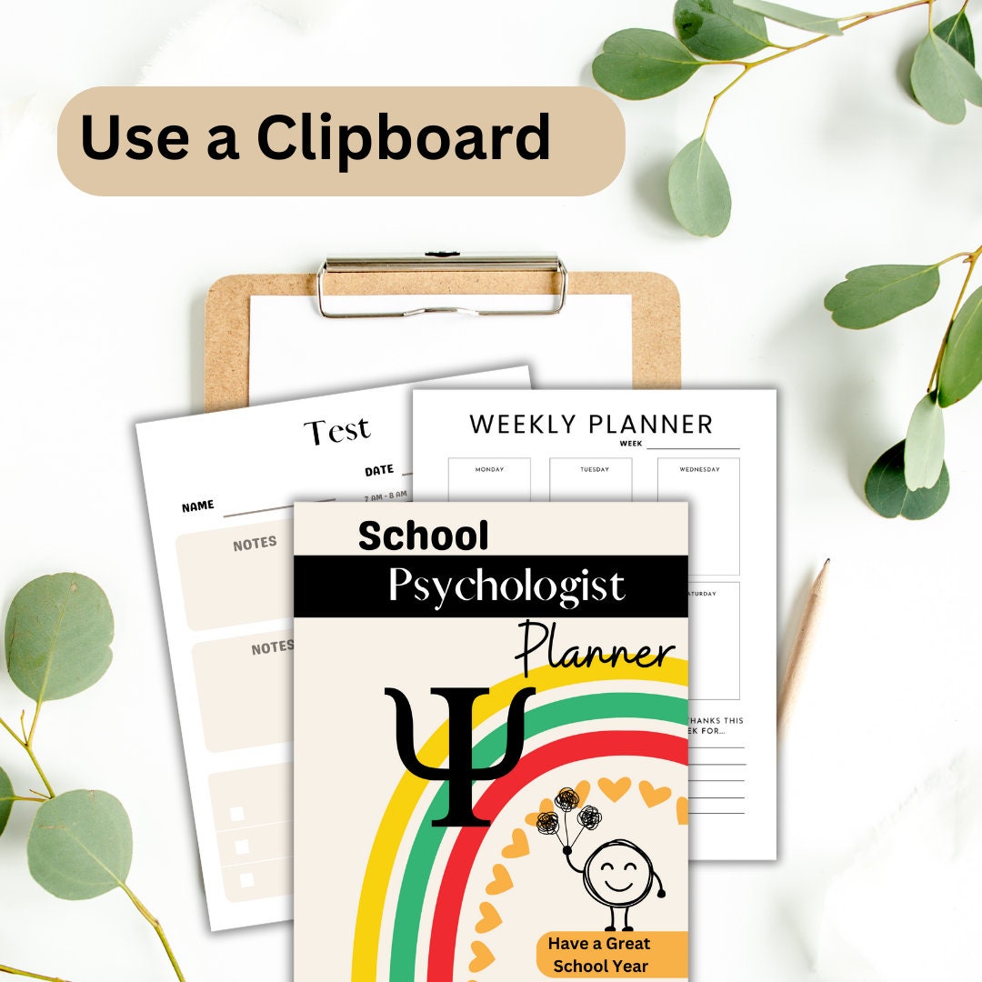 Psychologist Printable Planner Download Weekly Plan to Be Organized ...