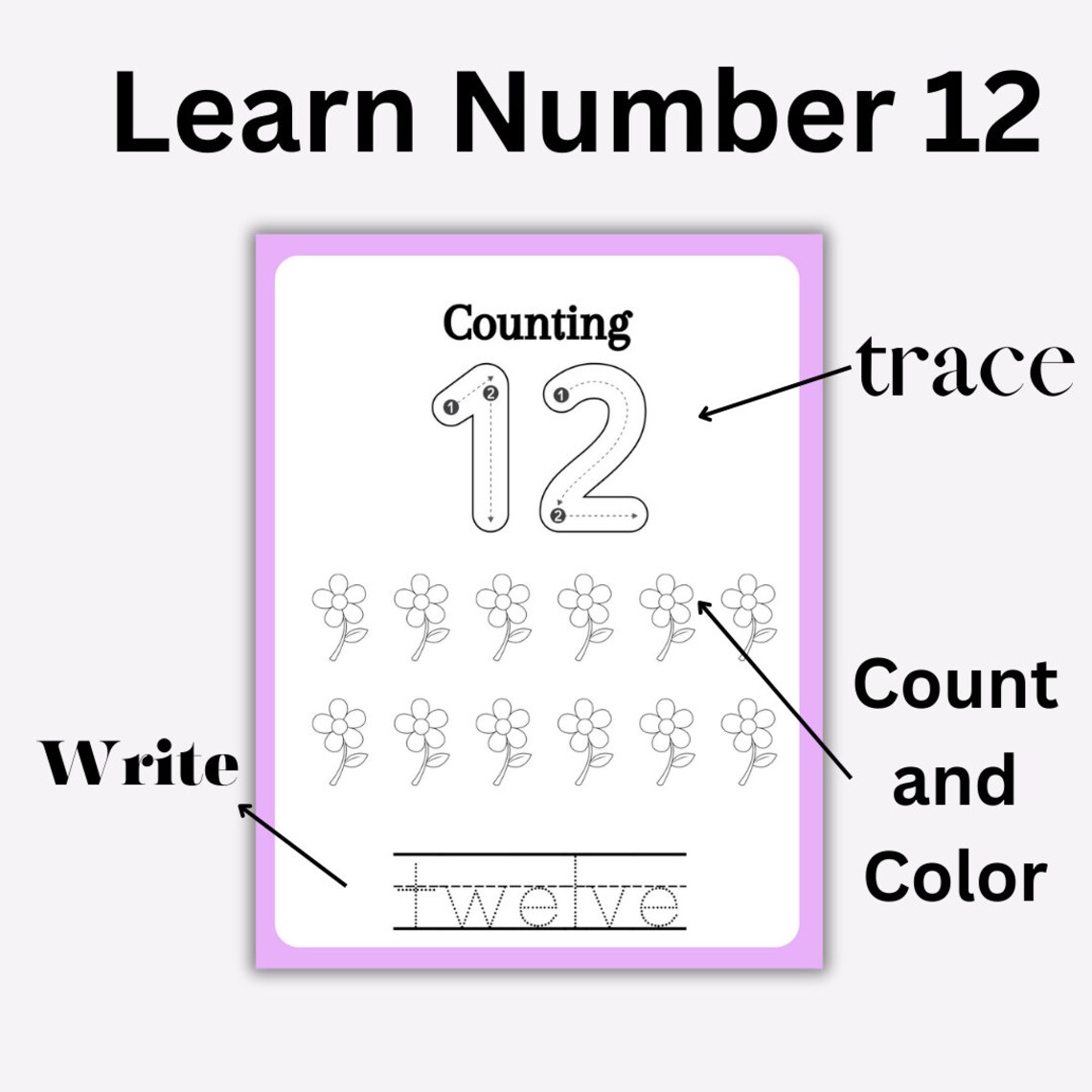 Digital Numbers Worksheet Download Tracing Numbers Print Learning ...