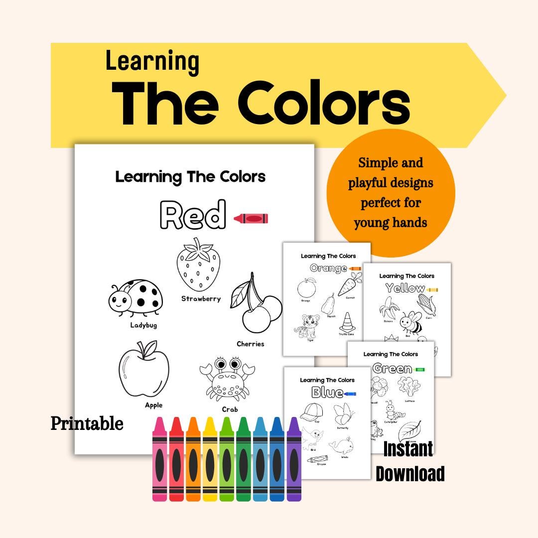 Preschool Colors Recognition Worksheets Fun Kids Coloring Pages ...
