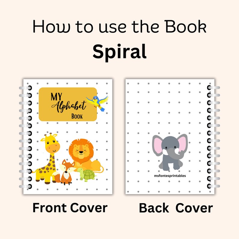 My Alphabet Book Printable Kids Early Learning Download Alphabet ...