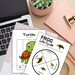 Turtle Life Cycle Printable Turtle Puzzle Learn Animal Turtles Print ...