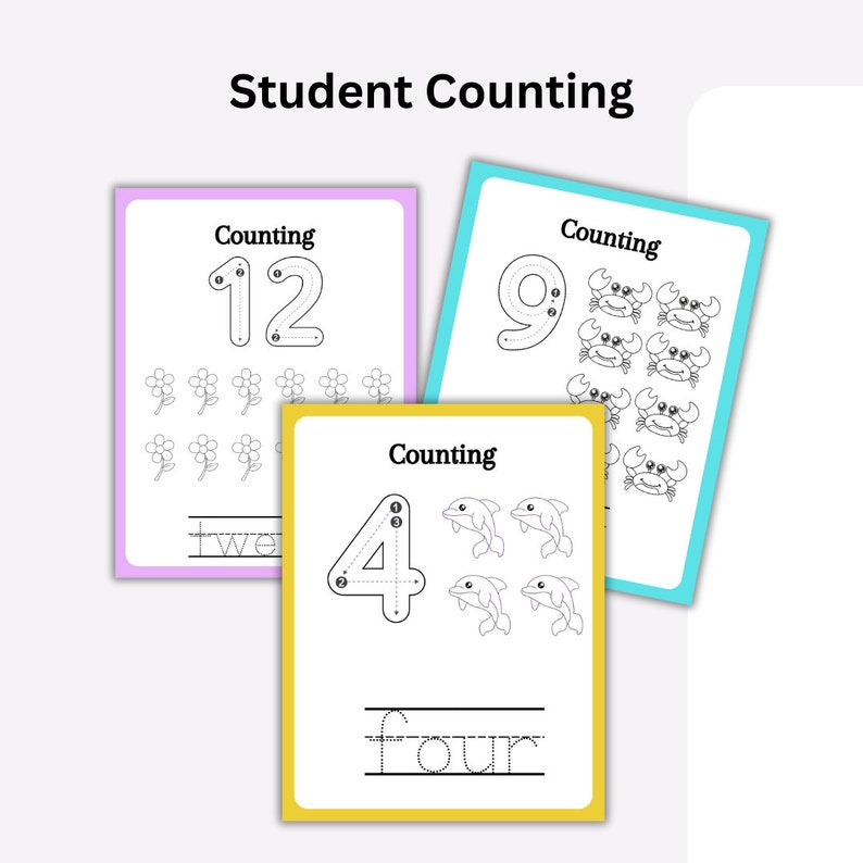 Number Tracing Worksheet 1-20: Fun Learning Activity Printable Kids ...
