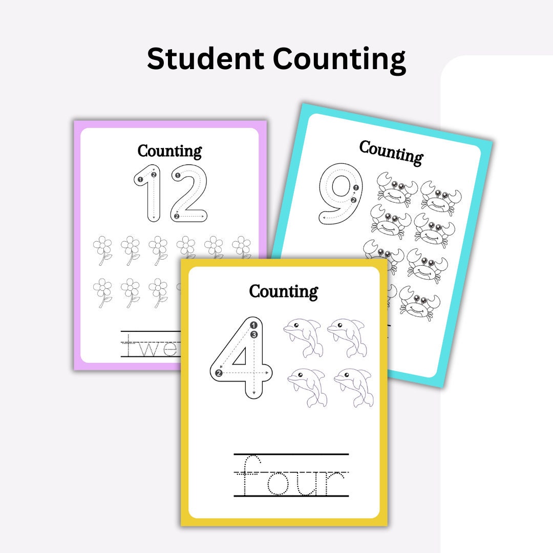 Digital Numbers Worksheet Download Tracing Numbers Print Learning ...