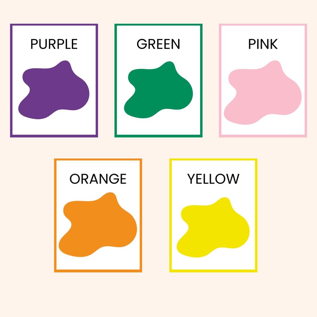 Printable Colors Flash Cards: Classroom Homeschool Wall Decor Classroom ...