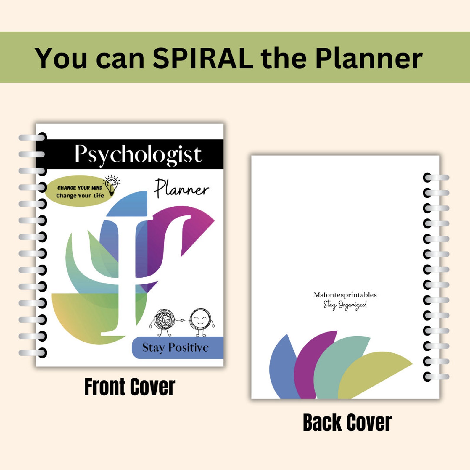 Psychologist Planner Printable Weekly Planner Educational Planner Print ...
