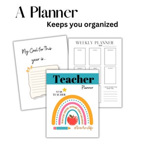 Teacher Printable School Planner Organized School Activities ...