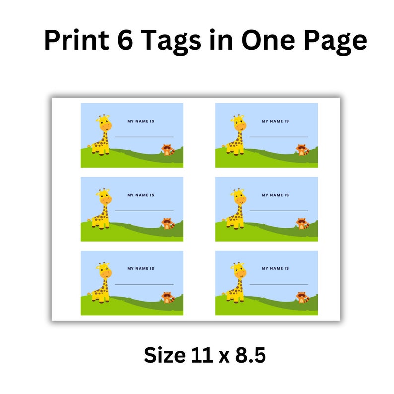 Students Name Tag Printable Downloadable School Activities Name Tag ...