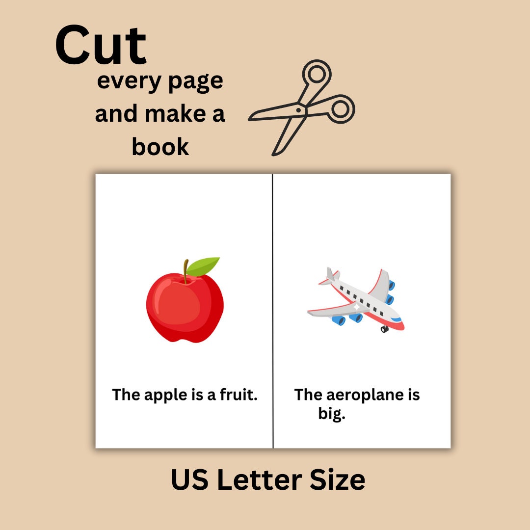 Letter Aa Printable Educational Book Kindergarten Print Letter ...