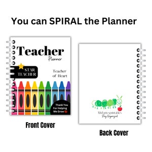 Printable Planner Teacher Downloadable Organized School Activities ...