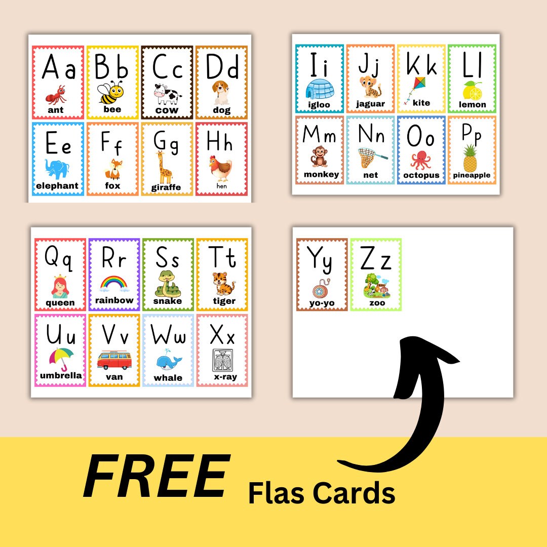 Printable 26 Alphabet Letters Book Early Learning Resources Tracing ...