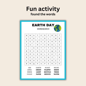 Earth Day Printable Worksheet Foe Kids About Our Planet Sheet Coloring ...
