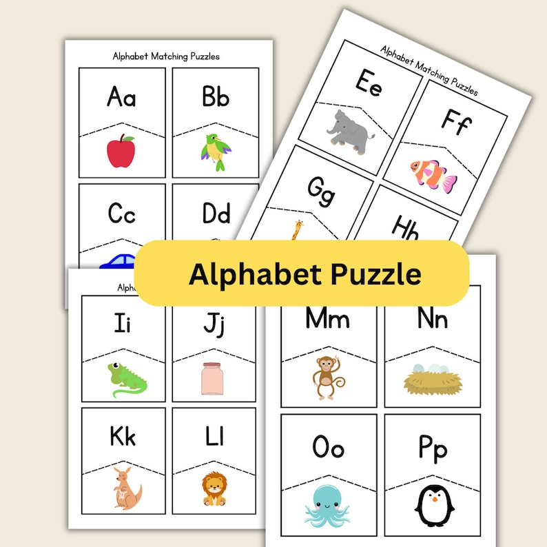 Preschool Book Printable Early Learning Letters Alphabet Pdf Digital ...